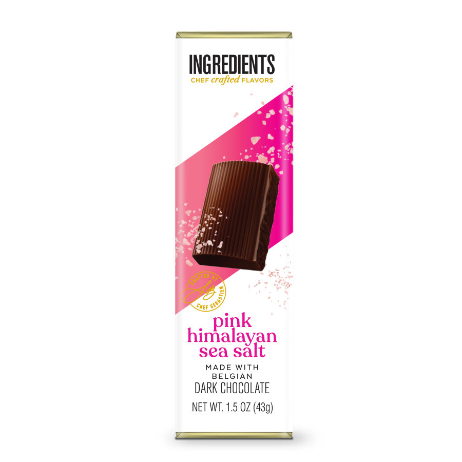 Ingredients Pink Himalayan Sea Salt Dark Chocolate 1.5oz Bar – Astor ...