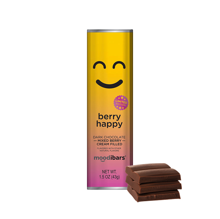 Limited Edition Moodibars - Berry Happy - Dark Chocolate Mixed Berry F ...